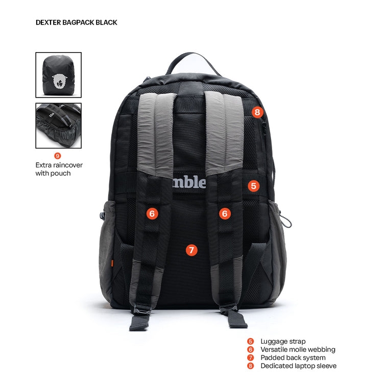 Dexter Backpack Black – Humblezing